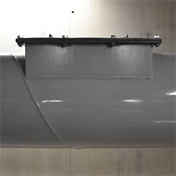 BIM objects - Free download! Pipe inspection hatch, DN 500 | BIMobject