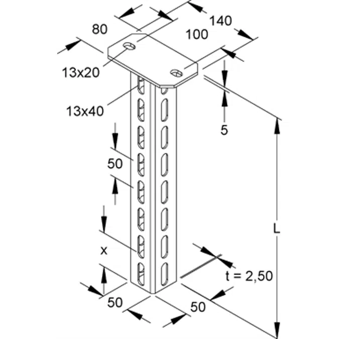 BIM objects - Free download! Overhead Hanger - HU 5050 | BIMobject
