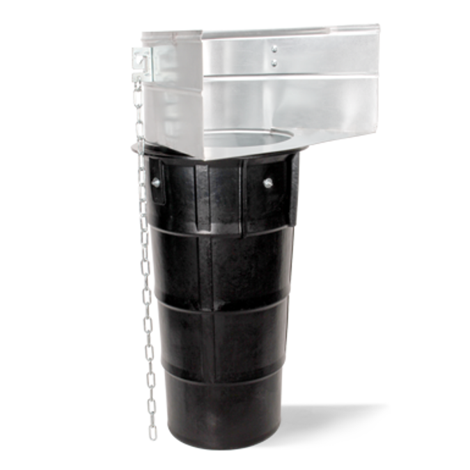 BIM objects - Free download! RUBCHUTE Rubber Rubble Chute - With top ...
