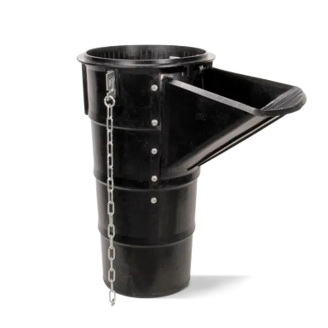 BIM objects - Free download! RUBCHUTE Rubber Rubble Chute - Side-entry ...