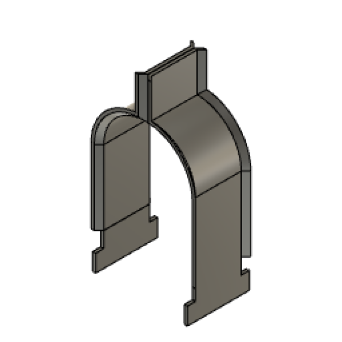 BIM objects - Free download! ATC_Conduit Clamp for C-Channel_HDG ...