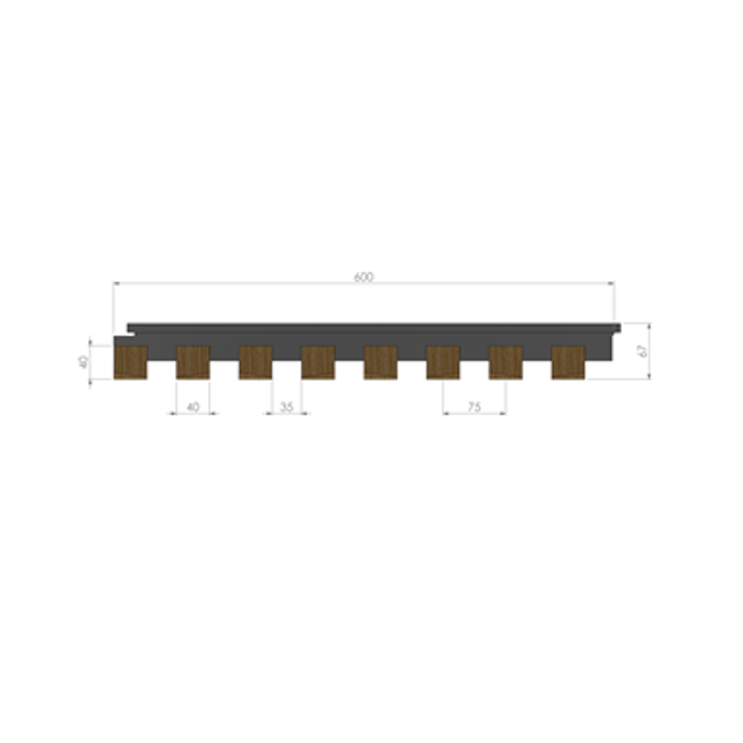 BIM objects - Free download! LINEA 3D SCALE Suspended ceiling | BIMobject