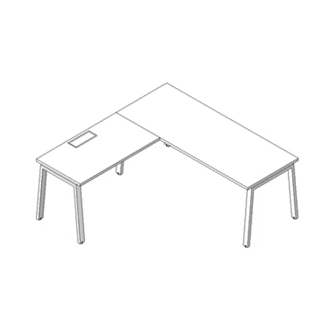 BIM objects - Free download! Modernform Desk with Left Top Cosmos ...