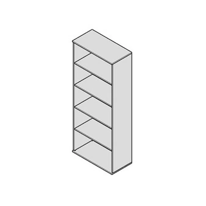 BIM objects - Free download! Modernform Open Cabinet Universal 19_80x40 ...