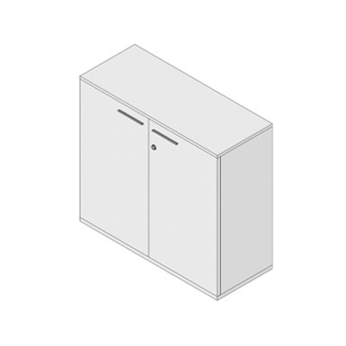 Objetos BIM - ¡Descarga gratis! Modernform Hinge Doors Cabinet ...