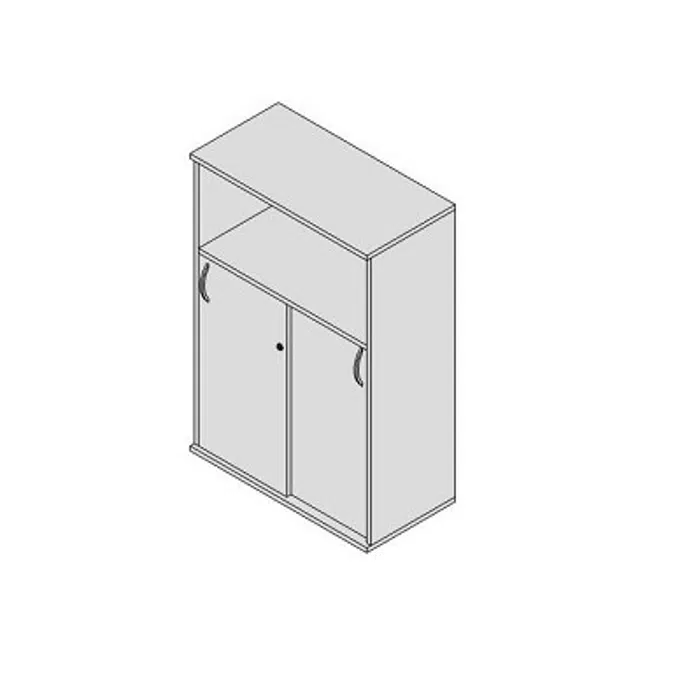 BIM objects - Free download! Modernform Open or Slide Doors Cabinet ...