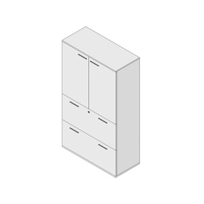 Objetos BIM - ¡Descarga gratis! Modernform Hinge Doors or File Drawer ...