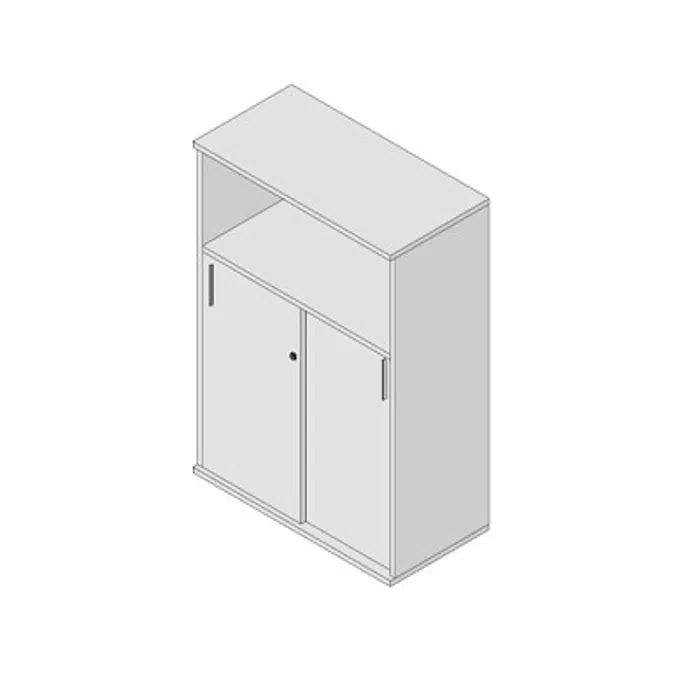 BIM objects - Free download! Modernform Open or Slide Doors Cabinet ...