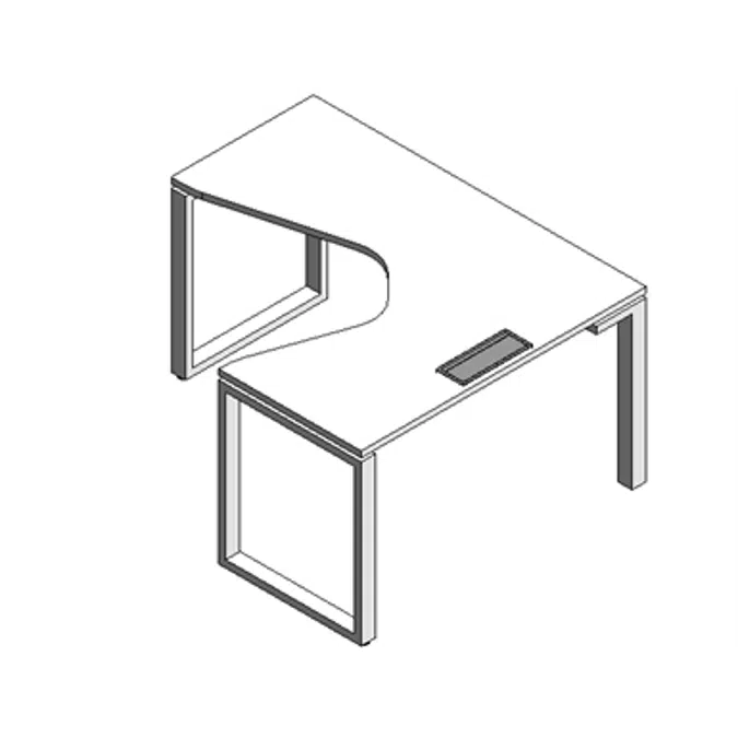 BIM objects - Free download! Modernform L-Shape Right Desk Cosmos ...