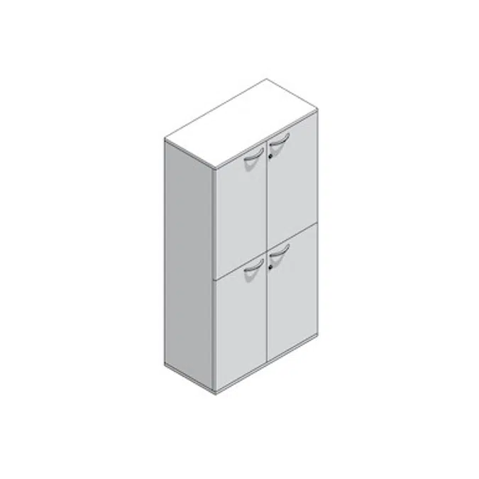 BIM objects - Free download! Modernform 4 Hinge Doors Cabinet Universal ...