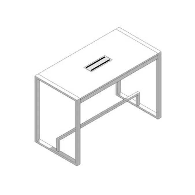 BIM objects - Free download! Modernform High Meeting Table Stand ...