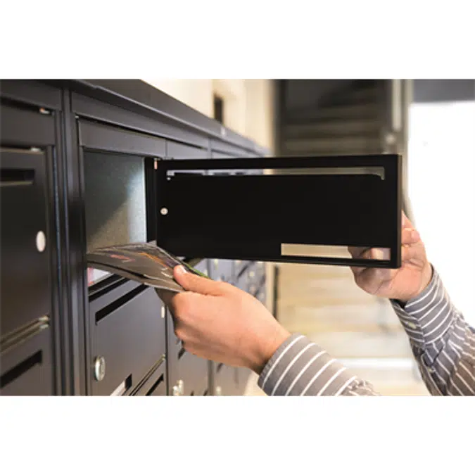 BIM objects - Free download! Mailbox typ 1 double section 18 boxes ...
