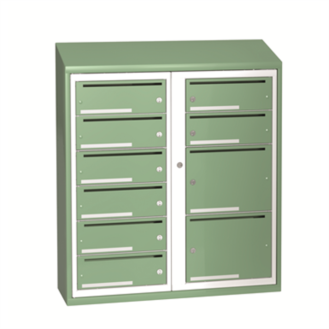 Об'єкти BIM – скачати безкоштовно! Mailbox typ 3 double section 10 ...