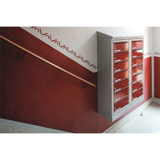BIM objects - Free download! Mailbox typ 1 single section 7 boxes ...