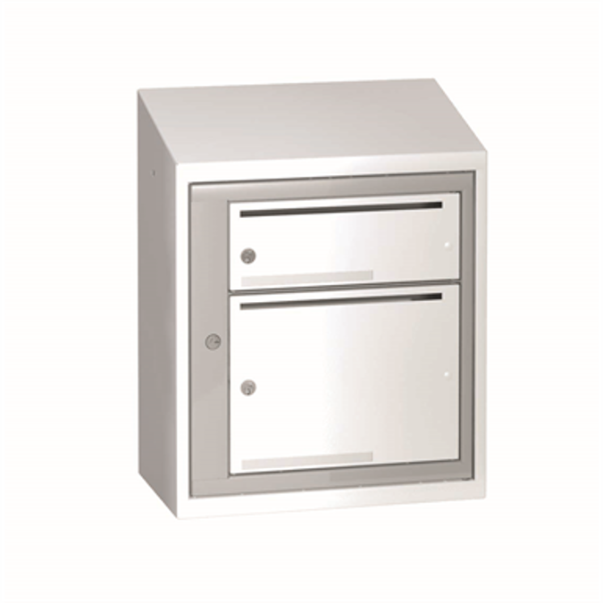 BIM objects - Free download! Mailbox typ 3 single section 2 boxes ...