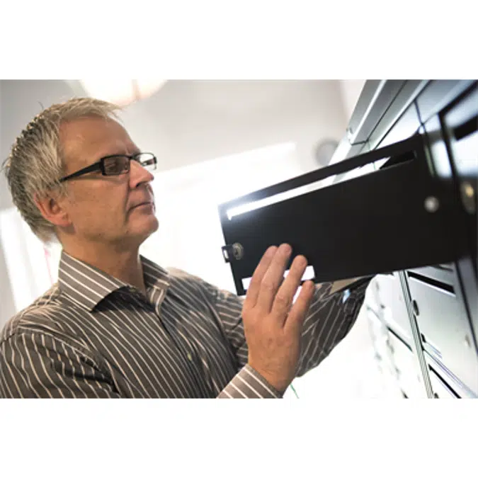 BIM objects - Free download! Mailbox typ 1 double section 10 boxes ...