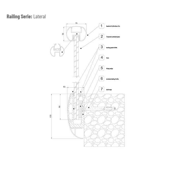 BIM objects - Free download! Acristalia Glass Railing | BIMobject
