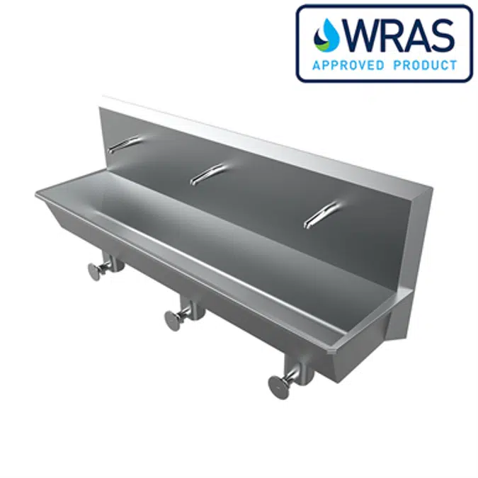 BIM objects - Free download! Basin Mounted Sink Knee Push | BIMobject