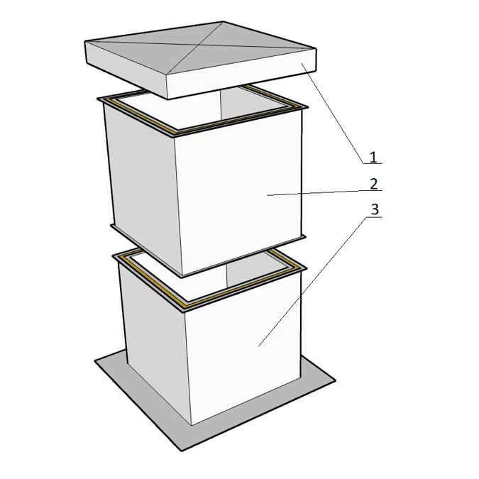 BIM objects - Free download! PIANO-SYSTEM ND+I Rectangular Cowl | BIMobject