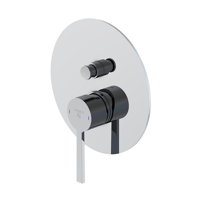 BIM objects - Free download! Series 260, Finish set for single lever bath/shower mixer, with ...