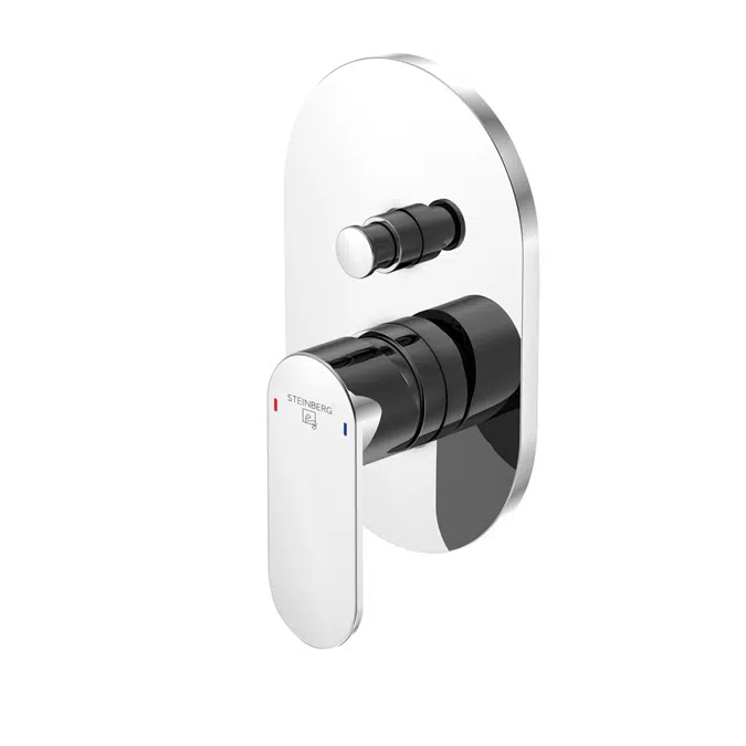 BIM objects - Free download! Series 170, Finish set for single lever bath/shower mixer, with ...