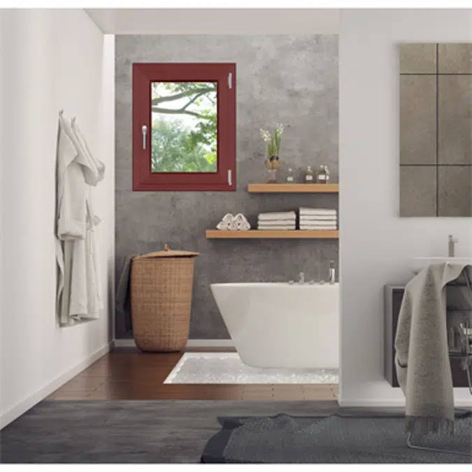 BIM objects - Free download! Single Casement Window - IN'ALPHA 80 - OF1 ...