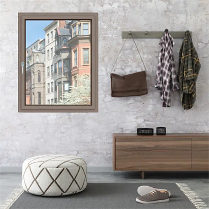 BIM objects - Free download! Single Casement Window - IN'ALPHA 70 - OF1 ...