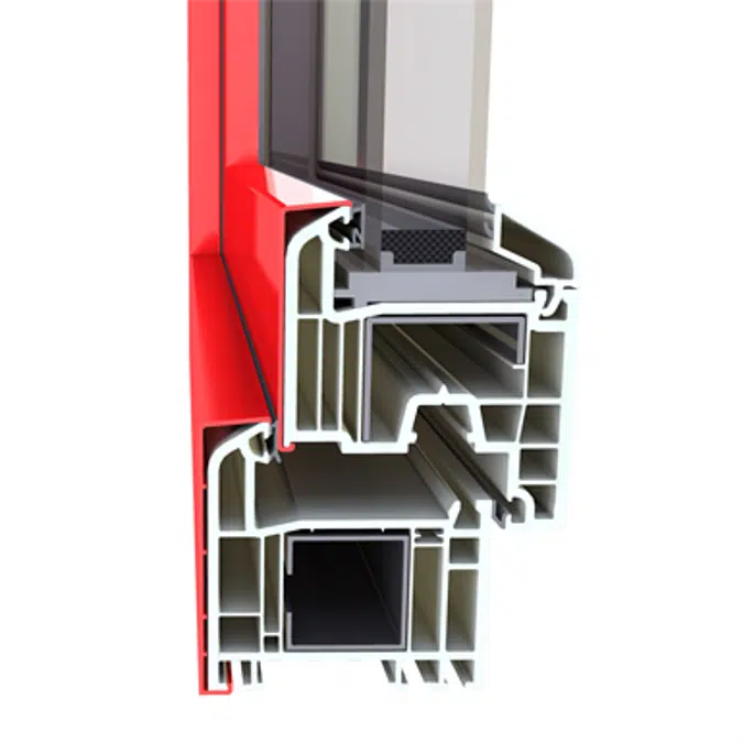 BIM objects - Free download! Fixed window - IN'ALPHA 70 - FF - Z ...