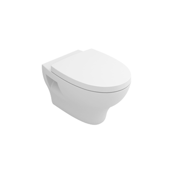 BIM objects - Free download! POP toilet w/ horizontal outlet - wall ...