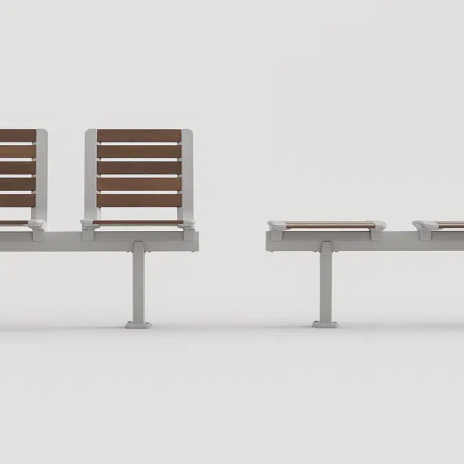 BIM objects - Free download! Tangent Rail Seating | BIMobject
