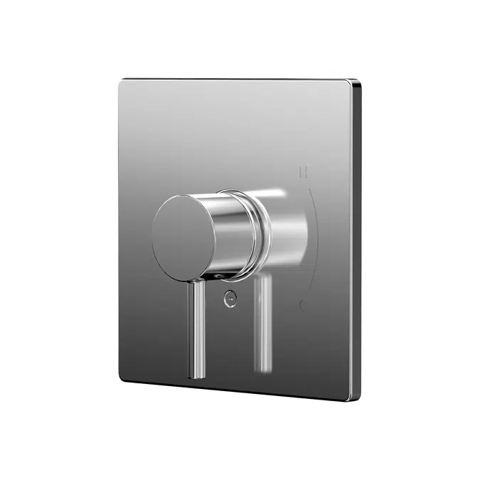 BIM objects - Free download! Pressure Balance Valve Trim - Square ...