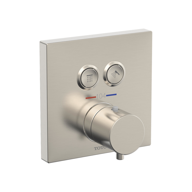BIM objects - Free download! Thermostatic Mixing Valve 2-Function Trim ...
