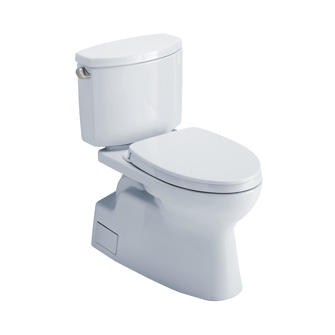 BIM objects - Free download! Vespin® II Two-Piece Toilet, Elongated ...