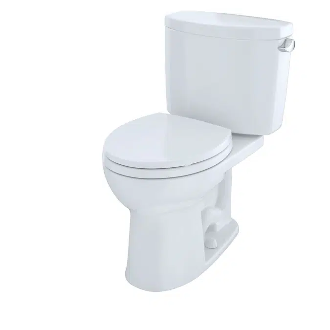 BIM objects - Free download! Drake® II Two-Piece Toilet, Round Bowl, 1. ...