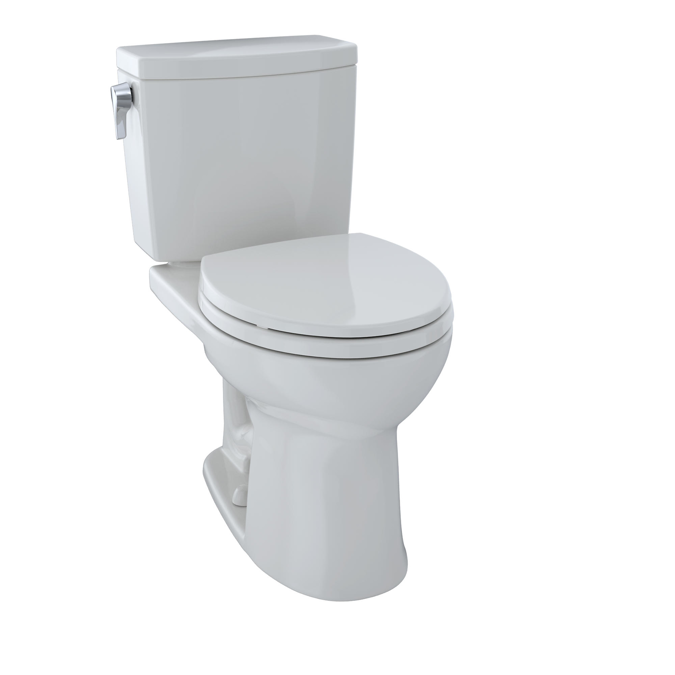 BIM objects - Free download! Drake® II Two-Piece Toilet, Round Bowl, 1. ...