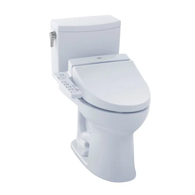 BIM objects - Free download! Drake® II 1G WASHLET®+ C100 Two-Piece ...