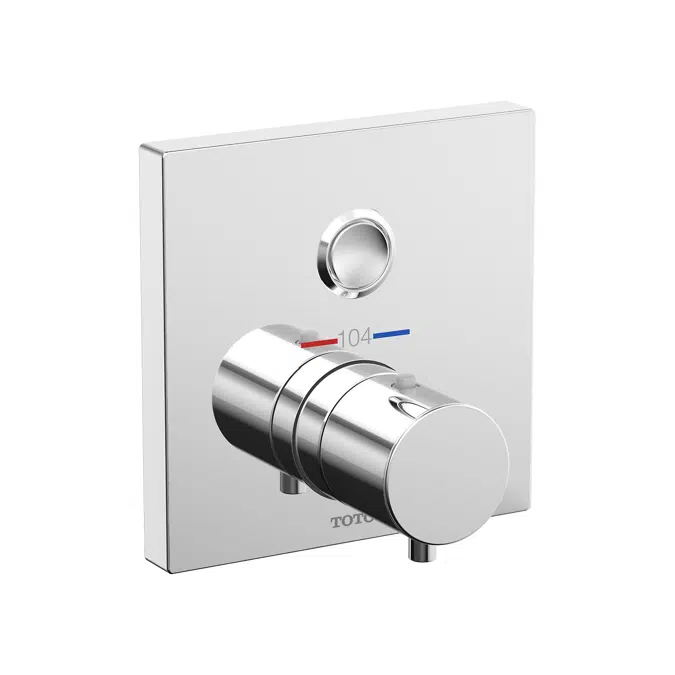 BIM objects - Free download! Thermostatic Mixing Valve 1-Function Trim ...