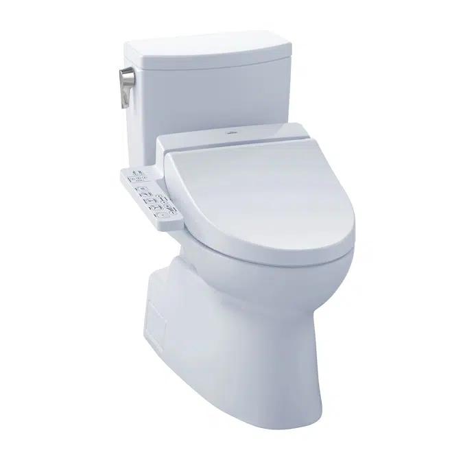 BIM objects - Free download! Vespin® II 1G WASHLET®+ C100 Two-Piece ...