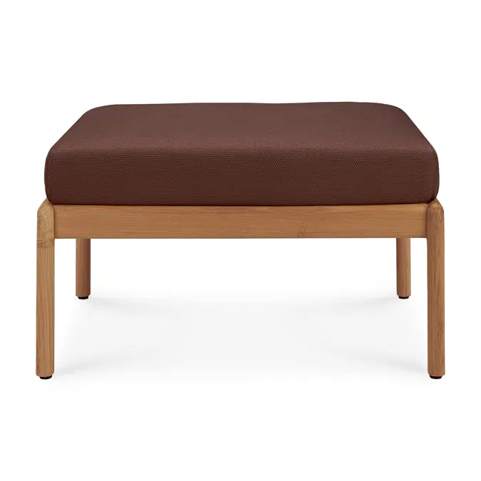BIM objects - Free download! Jack outdoor footstool - teak - Burgundy ...