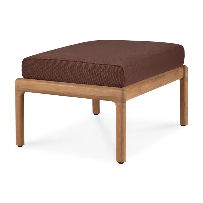 BIM objects - Free download! Jack outdoor footstool - teak - Burgundy ...
