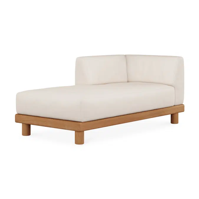 BIM objects - Free download! Monocle outdoor modular sofa - teak ...