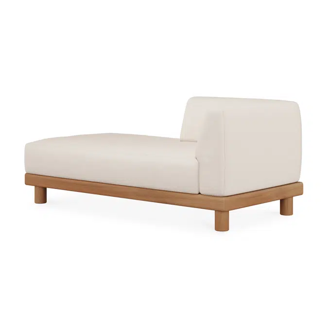 BIM objects - Free download! Monocle outdoor modular sofa - teak ...