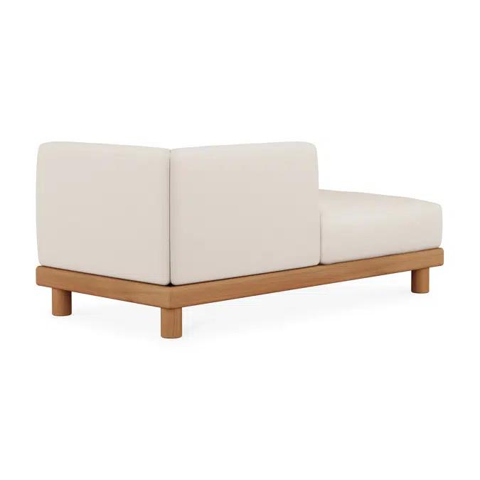 BIM objects - Free download! Monocle outdoor modular sofa - teak ...
