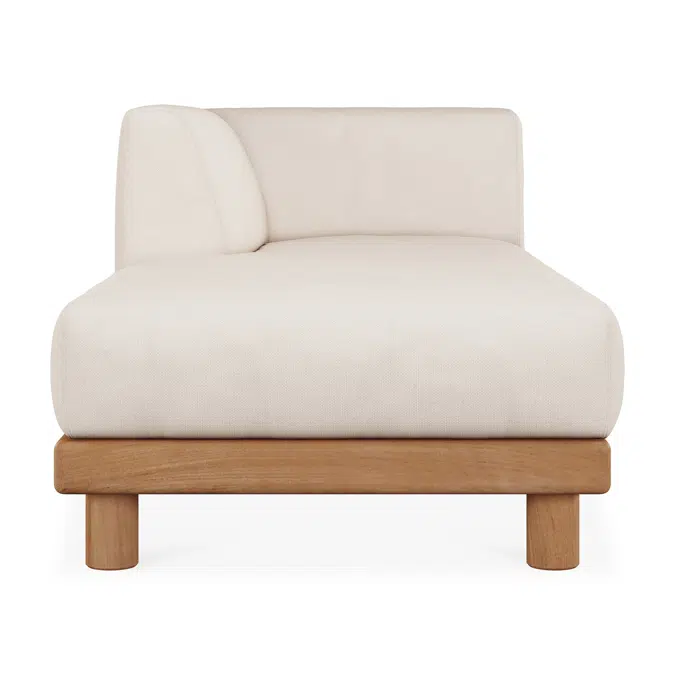 BIM objects - Free download! Monocle outdoor modular sofa - teak ...