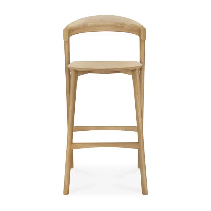 BIM objects - Free download! Bok bar stool - varnished oak - 50x53x103 ...