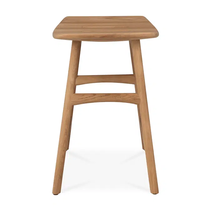 BIM objects - Free download! Osso outdoor stool frame - teak - 50x33x49 ...