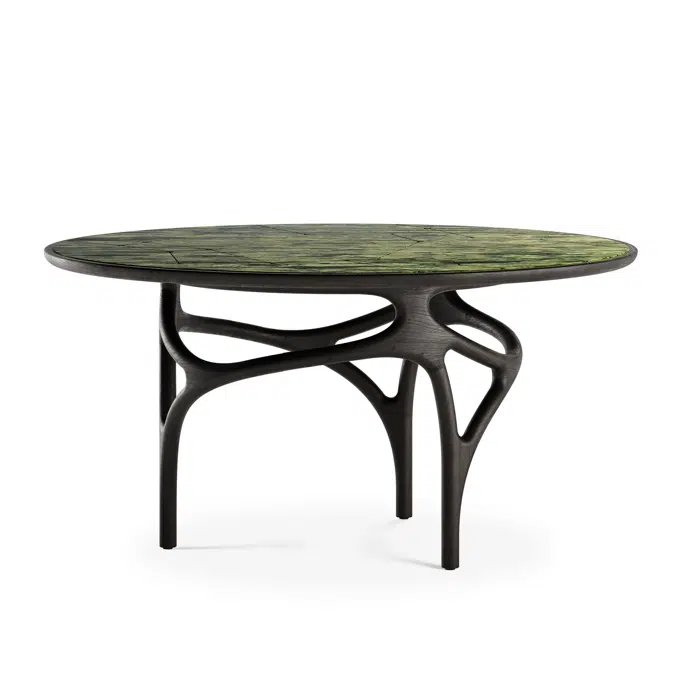 BIM objects - Free download! Cena dining table - varnished teak - dark ...