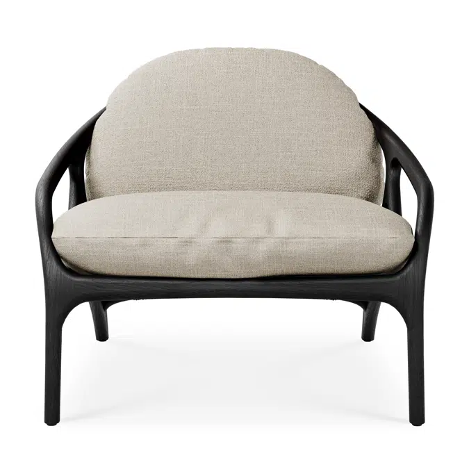 BIM objects - Free download! Vime outdoor lounge chair - varnished teak ...