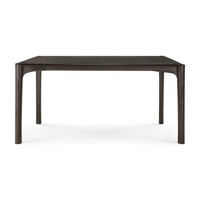BIM objects - Free download! PI table - varnished teak - dark brown ...