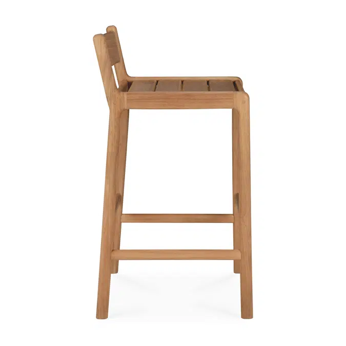 BIM objects - Free download! Jack outdoor bar stool - teak - 46 x 50 x ...